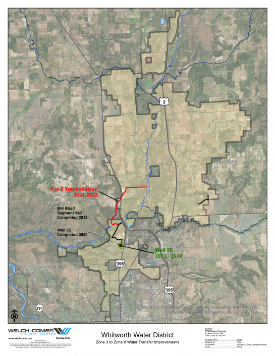 Phase II – Transmission and Distribution Work – Whitworth Water District #2